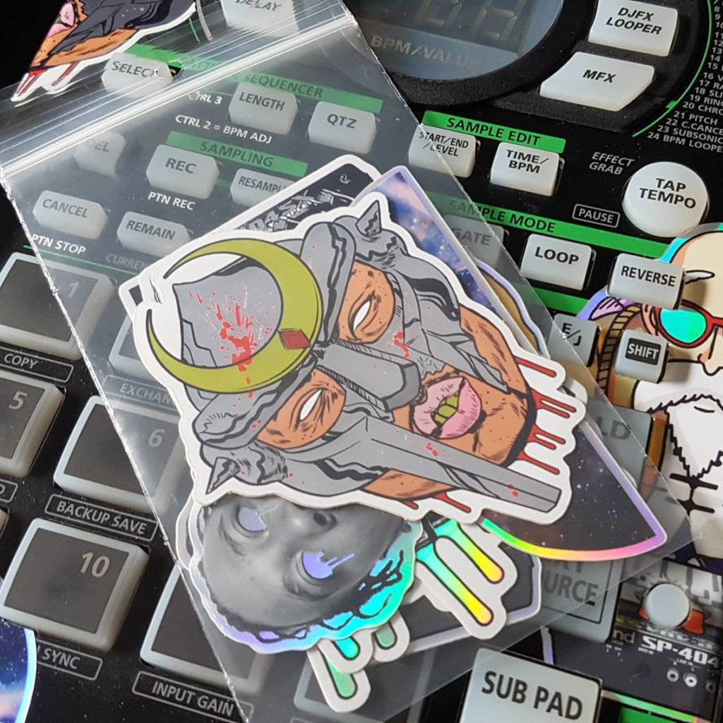 Mixed vinyl sticker pack – holographic or mirror sticker metallic style ...